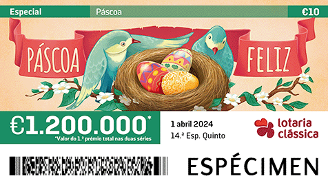 Jogos Santa Casa - Plano de Prémios Lotaria Clássica