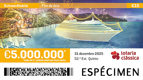 Jogos Santa Casa - Plano de Prémios Lotaria Clássica
